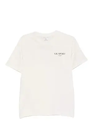 SPORTY & RICH Sporty & Rich Cotton Logo T-Shirt