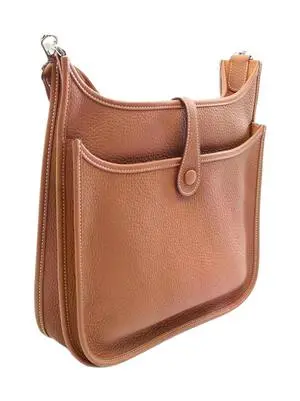 Hermès 2025 Clemence Evelyne Iii Pm Crossbody Bag Brown