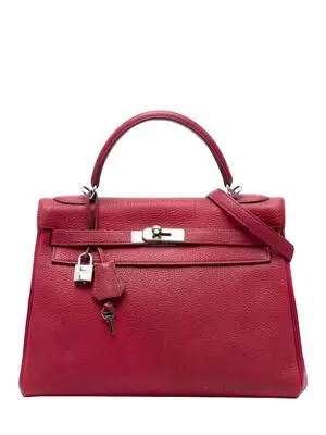 Hermès 2012 Togo Kelly Ii Retourne 32 Satchel - Red