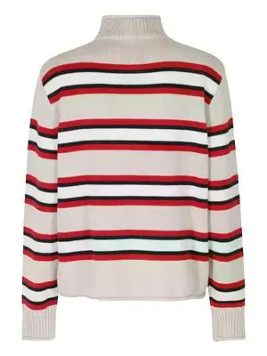 SEMICOUTURE Semicouture Striped High-Neck Sweater
