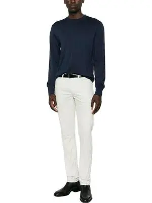 TOM FORD Long Sleeve Crew Neck Sweater - Blue