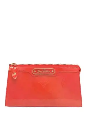 LOUIS VUITTON Sunset Monogram Vernis Trousse Cosmetic Pouch - Red