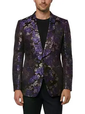 TOM FORD Floral Jacquard Blazer - Black