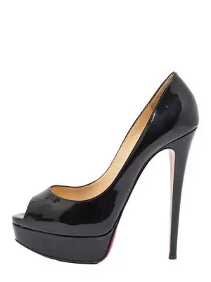 CHRISTIAN LOUBOUTIN Very Prive Peep-toe Pumps - Black