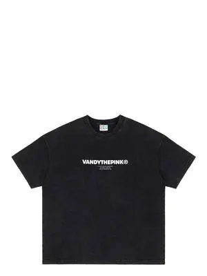 VANDYTHEPINK Time To Work" Graphic Print T-shirt - Black