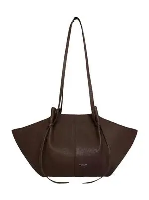 Yuzefi Mochi Pebble-grain Leather Shoulder Bag - Brown