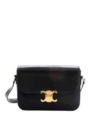 CELINE Celine Triomphe Shoulder Bag Smooth Calfskin Medium