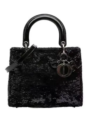 DIOR Christian Dior Sequin Lady Dior Satchel