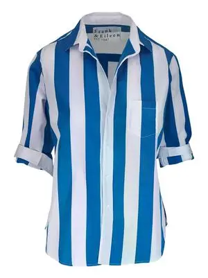 Frank & Eileen Eileen Striped Shirt - Blue