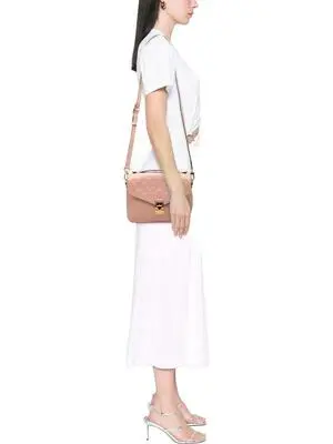 LOUIS VUITTON 2018 Monogram Empreinte Pochette Metis Satchel Pink