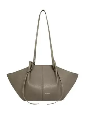 Yuzefi Mochi Pebble-grain Shoulder Bag - Grey