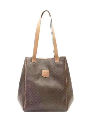 Celine Macadam Coated Canvas Tote Bag - Brown