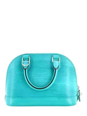 LOUIS VUITTON Alma Handbag Epi Leather Bb Satchel Green