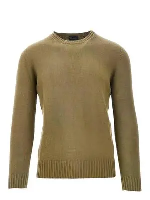 DRUMOHR Chenille Crew-neck Knitted Sweater - Green