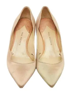 PAUL ANDREW Crystal-embellished Pumps - Neutrals