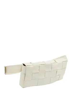 Bottega Veneta Cassette Intreccio Belt Bag - White