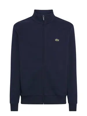 Lacoste Fleece Zip-up Sweatshirt - Navy