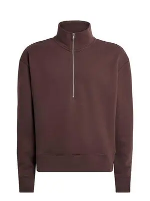 STUDIO NICHOLSON Cotton Half-zip Sweatshirt