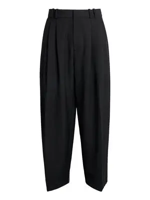 Studio Nicholson Double Pleated Barrel-leg Trousers - Black