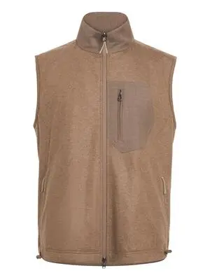 Sease Virgin Wool-cashmere Explorer Gilet - Brown