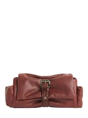 VIVIENNE WESTWOOD Leather Hazel Treasure Clutch Bag - Brown