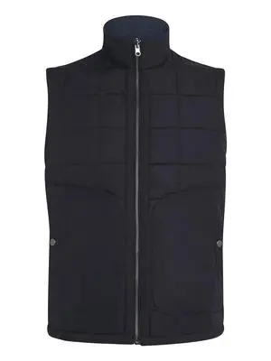 Pal Zileri Reversible Padded Gilet - Navy