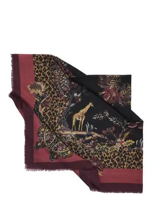 Etro Wool-silk Paisley Aida Shawl - Black
