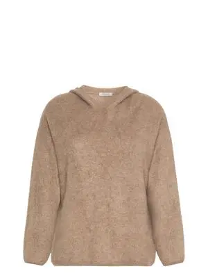 Max Mara Max Mara Cashmere Hooded Sweater Brown