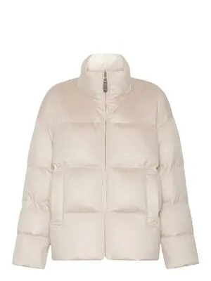 Max Mara Cashmere Puffer Coat - Nude