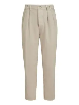 Brunello Cucinelli Cotton Denim Five-pocket Trousers - White