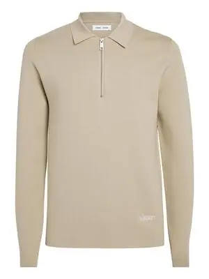 SAMSØE SAMSØE Zip-up Polo Sweater - Beige
