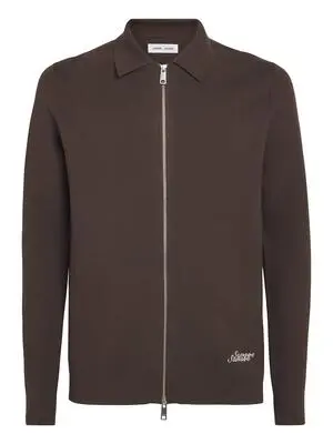 SAMSØE SAMSØE Zip-up Polo Sweater - Brown