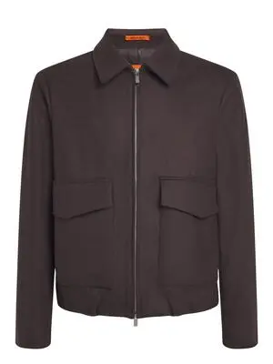 Barena Venezia Wool-blend Tailored Bomber Jacket - Brown
