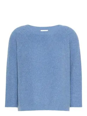 Max Mara Ribbed Round Neck Sweater - Turquoise