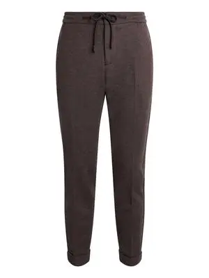Marco Pescarolo Cashmere-blend Trousers With Drawstring Waist - Brown