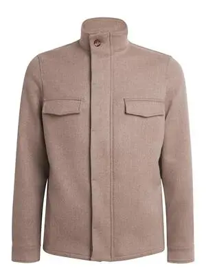 Marco Pescarolo Stretch Cashmere Field Jacket - Beige