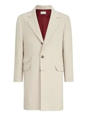 Brunello Cucinelli Cashmere Water-resistant Tailored Coat - Yellow