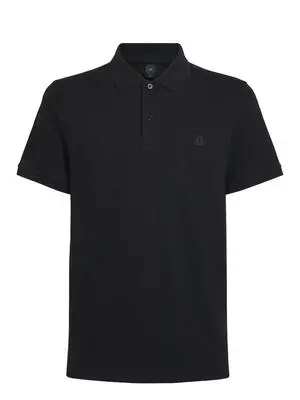 Moose Knuckles Logo Polo Shirt - Black