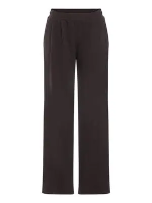 Hanro Cotton Wide Leg Pyjama Trousers - Brown