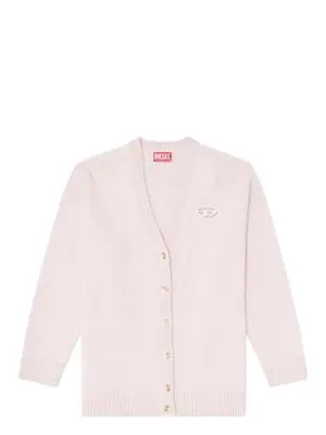 DIESEL® Logo Wool Blend Cardigan - Multicolor
