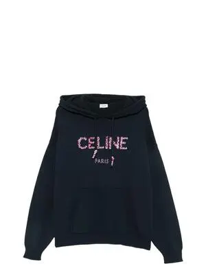 Celine Logo Cotton Hoodie - Multicolor