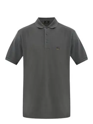 Etro Logo Cotton Polo Shirt - Multicolor