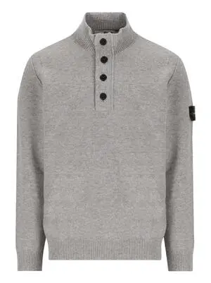 Stone Island Wool Turtle-neck Sweater - Multicolor