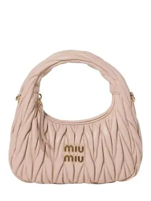 Miu Miu Miu Miu Women Wander Small Leather Hobo Bag Multicolor