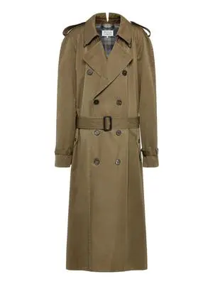 MAISON MARGIELA Double-breasted Trench Coat - Multicolor