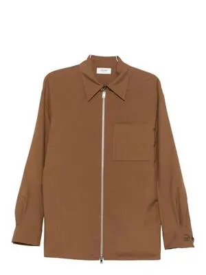 Celine Canvas Zip Up Overshirt - Multicolor