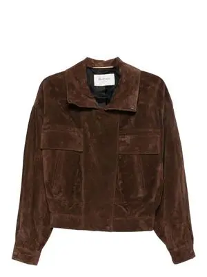 Saint Laurent Leather Blouson Jacket - Multicolor