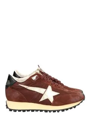 GOLDEN GOOSE Marathon Sneakers With Distressed Finish - Red