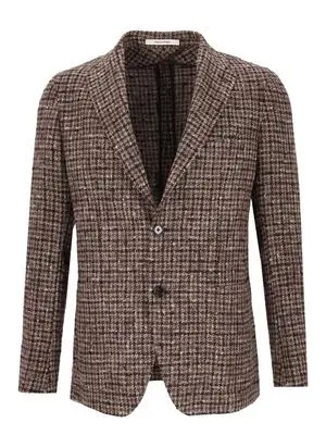 Tagliatore Tagliatore Men Montecarlo Alpaca Blend Blazer Brown