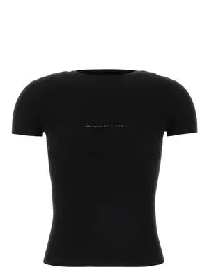 Alexander Wang Stretch Nylon T-shirt - Black